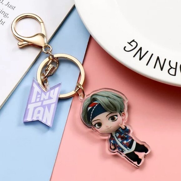 Accessories | Bts Tinytan V Taehyung Acrylic Keychain Mic Drop Version | Poshmark